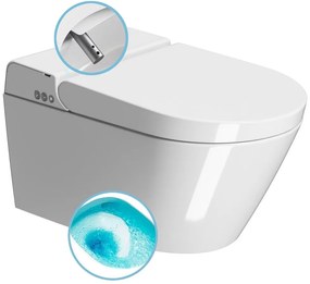 GSI GSI, WCLEAN závěsné WC Swirlflush s integrovaným elektronickým bidetem, bílá ExtraGlaze, 7418K11