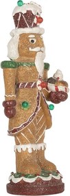 Perníkový LED Louskáček Gingerbread Nutcracker - 13*10*31 cm / 3*AAA
