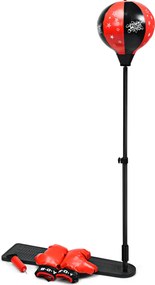 Costway Dětský boxovací míč 85-130 cm výškově nastavitelný boxerský míč boxerská