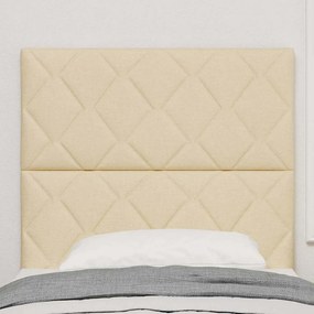 Čelo postele Krémová 90 cm textil 3337891