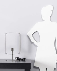 Stolní lampa Theo Silver výška 46 cm