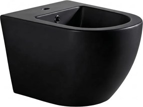 Erga Lily, závěsný bidet 490x360x320 mm, černá matná, ERG-V03-LILY-BD-BK