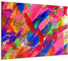 Skleněný obraz - Barevná abstrakce (70x50 cm)