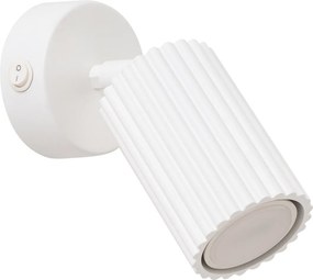 Sollux Lighting Nástěnné svítidlo KARBON bílé s vypínačem