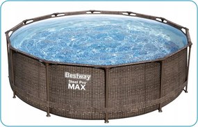 Bazén Power Steel Rattan - 366 x 100 cm, kartušová filtrace | Bestway