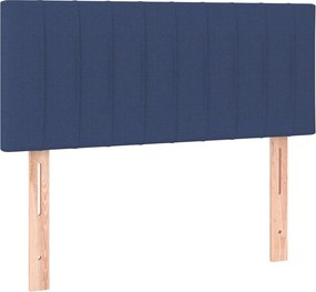 Box spring postel s matrací modrá 90x190 cm textil 3140743