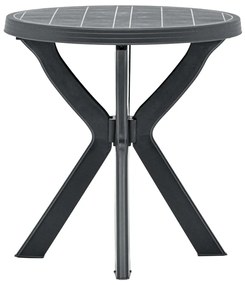 Bistro stolek antracitový Ø 70 cm plast
