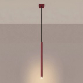 Sollux Lighting Závěsné svítidlo PASTELO 1 bordó