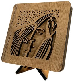 "Romance" lampa 19x19cm provedení povrchu: dub světlý