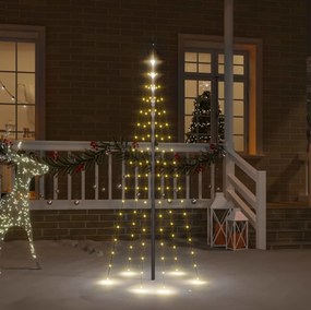 vidaXL Vánoční stromek na stožár 108 ch LED diod 180 cm [343520] Barva: Teplá bílá