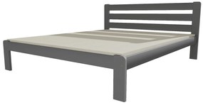 Dřevěná postel VMK 1A 180x200 borovice masiv - šedá