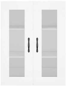 Nástěnná skříňka bílá 69,5 x 34 x 90 cm kompozitní dřevo - Default Title