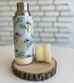 Quokka Echo Magnolia / Nerezová termoláhev s poutkem / 690 ml