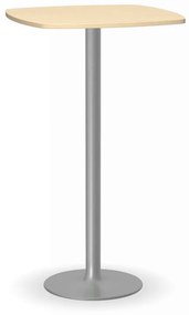 Koktejlový stůl OLYMPO II, 660x660 mm, šedá podnož, deska třešeň