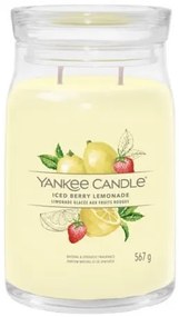 Aromatická svíčka, Yankee Candle Signature Iced Berry Lemonade, hoření až 90 hod