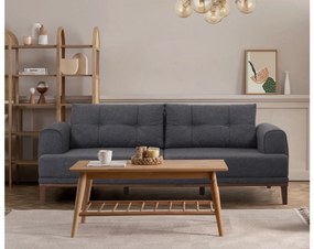 Hanah Home Třímístná pohovka BALERA antracitová 223 cm