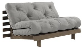 sofa ROOT by Karup - 140*200 cm carob (hnědá) + futon grey 746