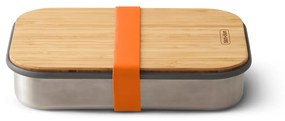 Black+Blum svačinový box s bambusovým víkem 0,9 l, orange, BAM-SB003