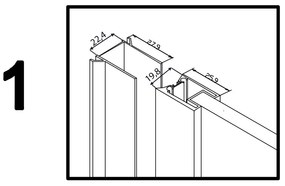 BPS-koupelny Čtvercový sprchový kout HYD-SK13A 80x80 černá/transparent + vanička HYD-SSV-ST02A bílá