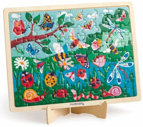 Mudpuppy Dřevěné puzzle Život na zahradě 100 dílků