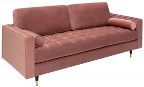 Pohovka Cozy Velvet 220cm starorůžový samet/ 41071