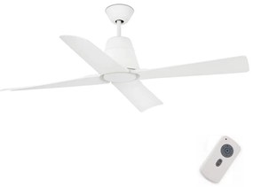 FARO Barcelona FARO 33480 - Stropní ventilátor TYPHOON IP44 pr. 130 cm bílá + dálkové ovládání FA33480