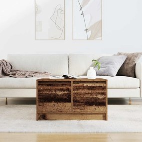 Konferenční stolek se zásuvkami Staré dřevo 70,5x70x40 cm 3328415