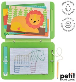 Petit Collage Magnetická kreslící tabulka Divoká zvířata