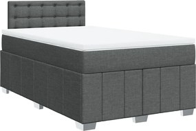 Box spring postel s matrací tmavě šedá 120x200 cm textil 3287050