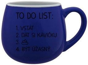 TO DO LIST:  BÝT ÚŽASNÝ - modrý keramický hrníček 300 ml