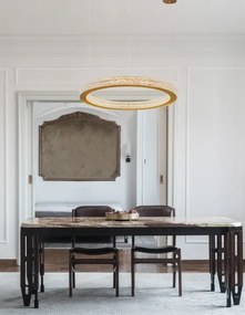 LED lustr Fiore 40 zlaté