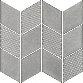 Ceramika Paradyz Obklad Shades Mozaika Sklo Silver Romb 23,8x20,5 - 160037