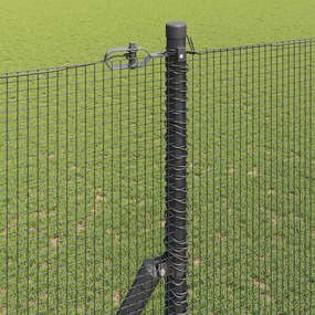 Zemní upevnění svařované drátěné ploty 10 x 1,5 m Šedá Síťovina 3351820