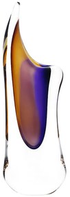 Skleněná váza hutní 04, ametyst a zlatý topaz, 34 cm | České hutní sklo od Artcristal Bohemia