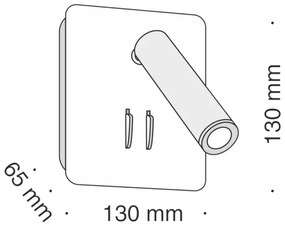 Maytoni C175-WL-01-6W-B - LED Nástěnné bodové svítidlo IOS LED/9W/230V černá