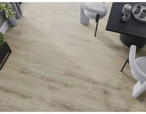 Mexen Madison, vinylová podlaha 1240x182 mm SPC 6,5 mm, IXPE 1,5 mm, 4stranná V-drážka, dub, F1045-1240-182-505-4V1-01