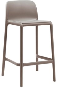 OnaDnes -20% Nardi Šedo hnědá plastová barová židle Faro Mini 65 cm