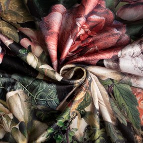 ZATEMŇOVACÍ ZÁVĚS NA PÁSCE PEONIA 140X270 CM VZOROVANÁ