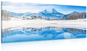 Obraz zasněžená krajina v Alpách Varianta: 100x50
