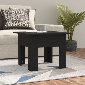 Konferenční stolek černý 55 x 55 x 42 cm dřevotříska - Default Title