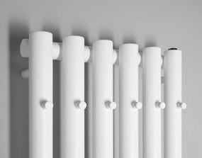 Sapho Pilon otopné těleso 418 x 1800 mm se šesti háčky pro ručník bílá mat IZ131T