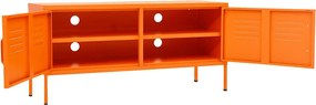 TV skříňka oranžová 105 x 35 x 50 cm ocel 336228