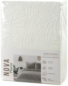 POVLEČENÍ Z MIKROVLÁKNA FLANO 200X220 CM, 2 KS 70X80 CM KRÉMOVÉ