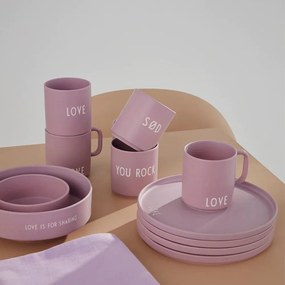 DESIGN LETTERS Porcelánový hrnek Lavender Love 300 ml, fialová barva, porcelán