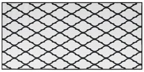 vidaXL Venkovní koberec šedý a bílý 100 x 200 cm oboustranný design