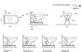 Kerasan RETRO WC mísa stojící, 39x61cm, spodní/zadní odpad, bílá 101601