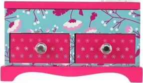 TEDDIES Šperkovnice Princess 2 zásuvky / Šperkovnice / Dřevěná / 18x12