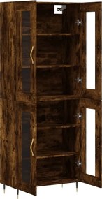 vidaXL Skříň highboard 69,5 x 34 x 180 cm kompozitní dřevo [3198262] Barva: hnědý dub
