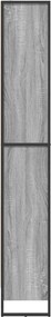 Knihovna 80 x 30 x 189,5 cm Kompozitní dřevo Šedá Sonoma 3403013