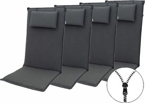 Doppler ELEGANT 2430 vysoký - 4 ks set 4 ks polstrů na křeslo s vysokým opěradlem